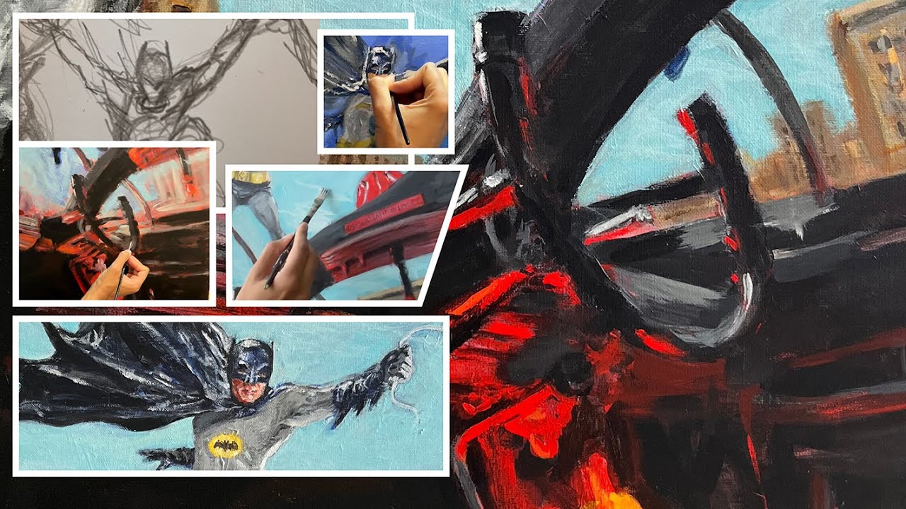 Batman 85th Anniversary Time Lapse Painting 1966 Batmobile Youtube