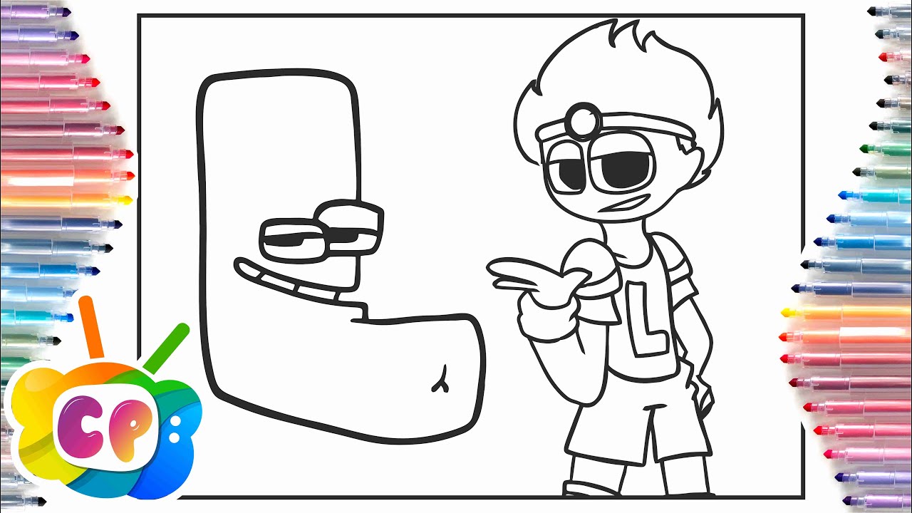 Alfabet Lore Coloring Pages The Letter J And Its Human Image