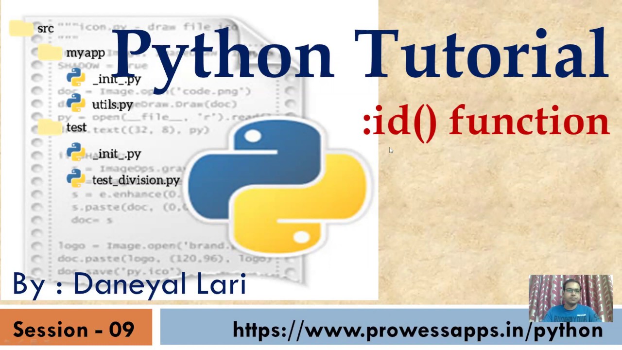 9 Python Tutorial For Beginners Id Function In Python Youtube
