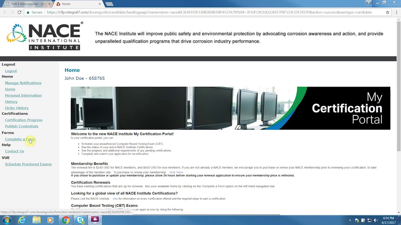 Renew Nace Certification Revised Youtube
