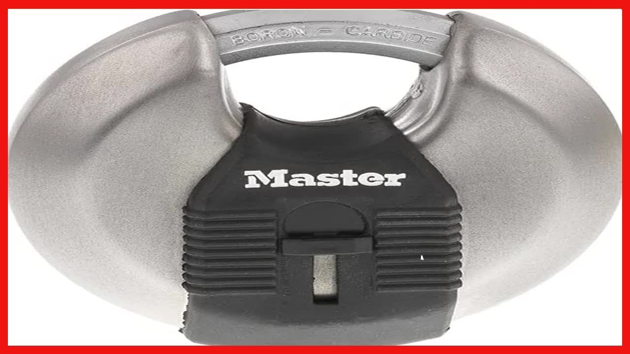 Master Lock M50xd Magnum Heavy Duty Stainless Steel Discus Padlock With