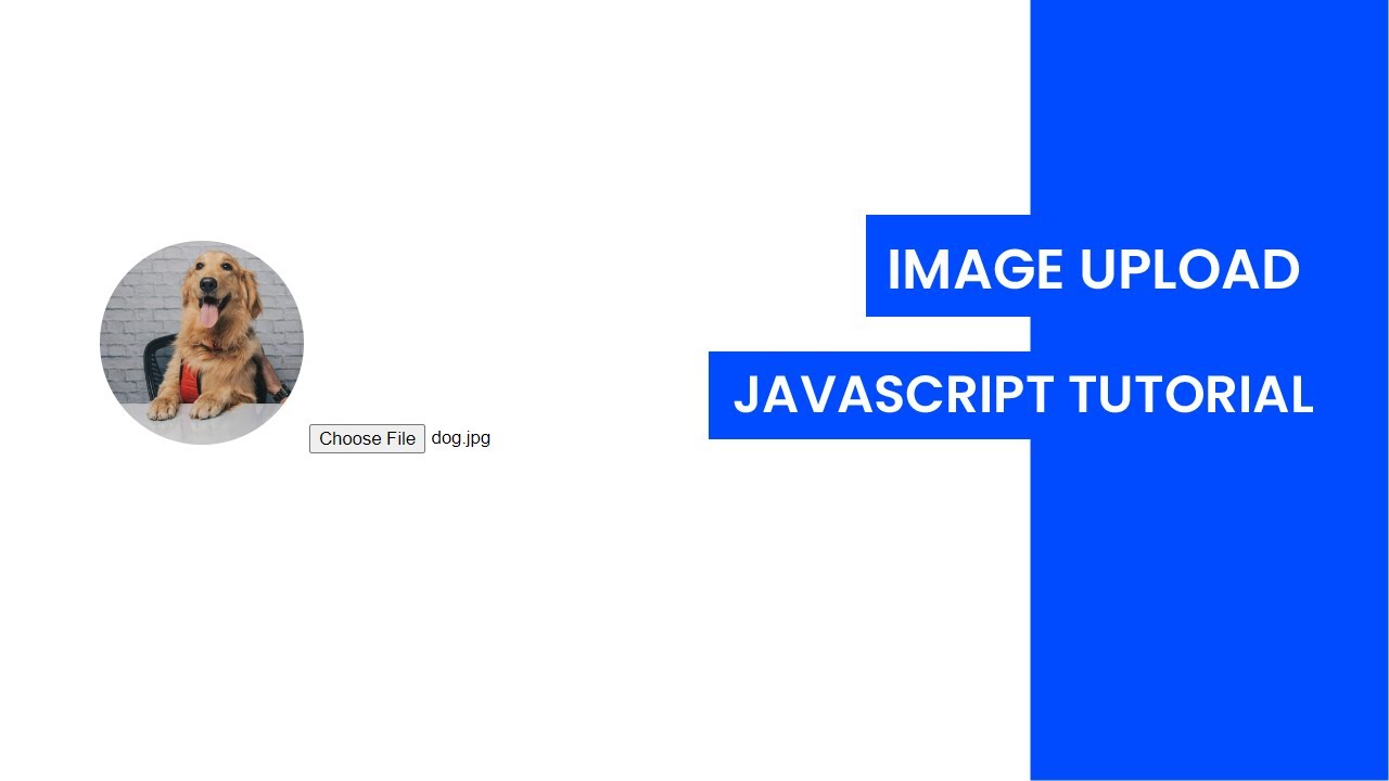 Image Upload Html Css Javascript Youtube
