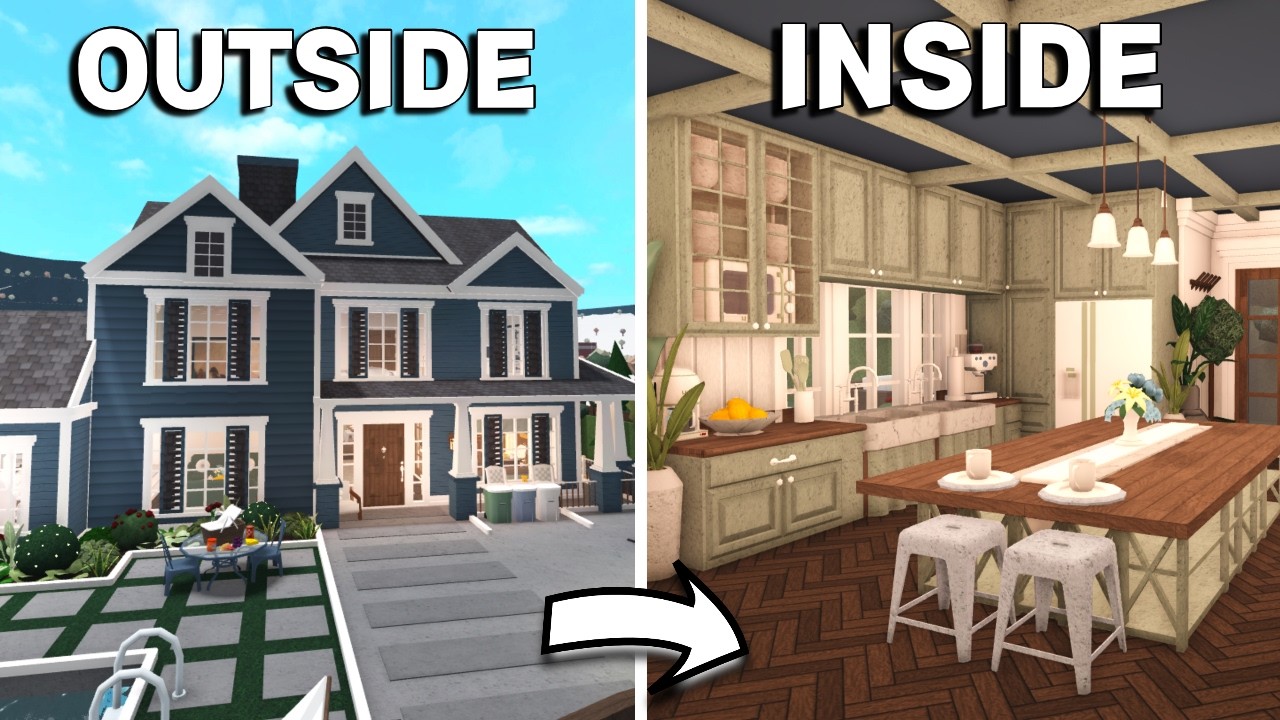 Decorating My Dream House In Bloxburg Youtube