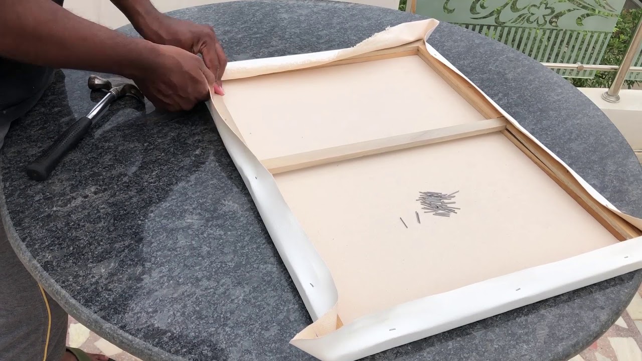 How To Make Canvas Frame Youtube