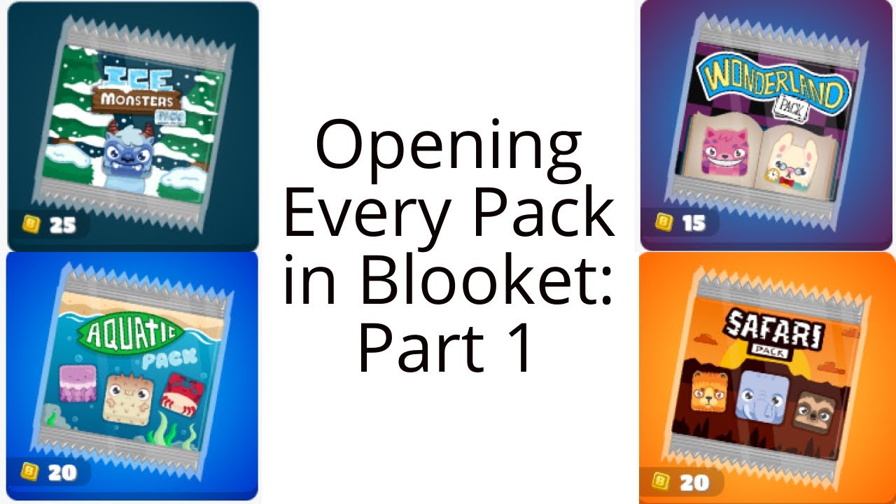 Opening Every Pack In Blooket Part 1 Youtube