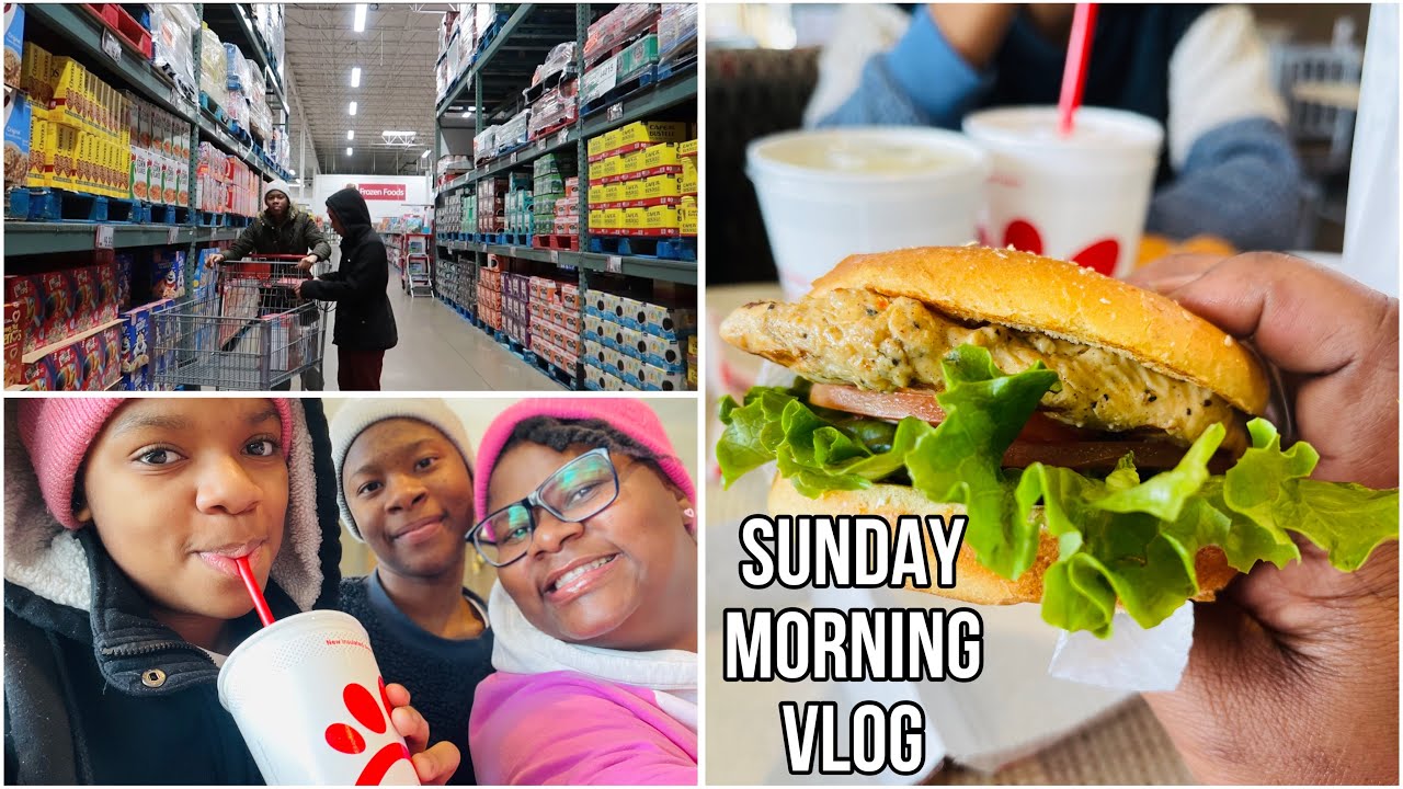 Sunday Morning Vlog Bj S Grocery Shopping Chick Fil A Bonus Clip