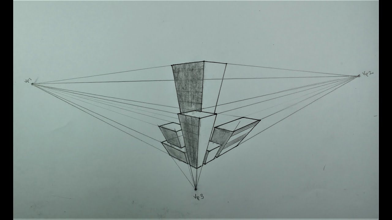 Easy 3 Point Perspective Drawing Infinite Painter Drawing A Building