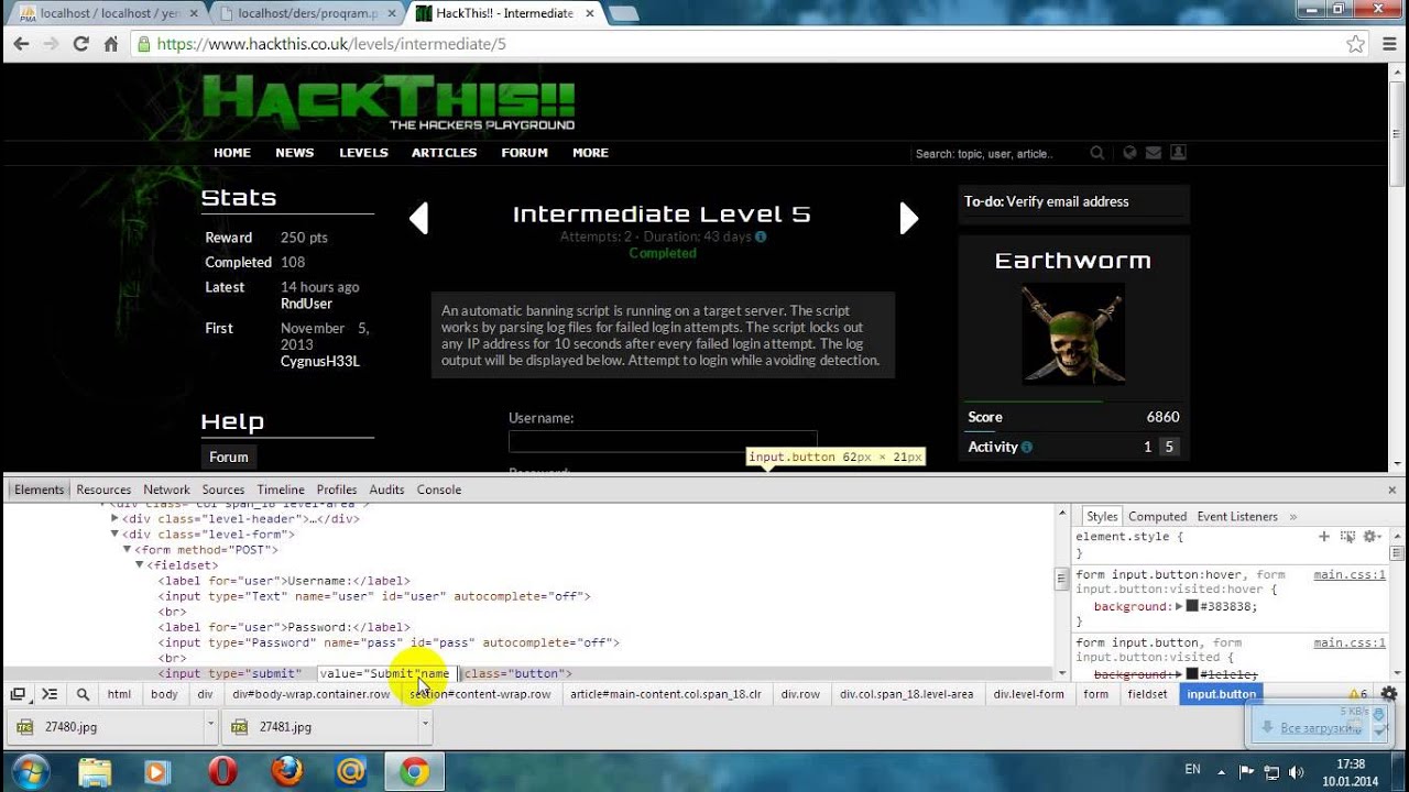Hackthis Co Uk Intermediat Level 5 Youtube