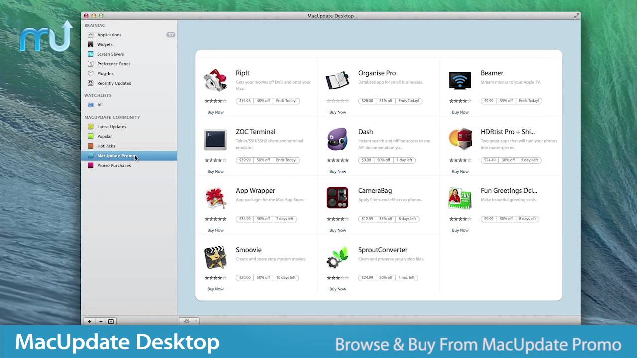 Macupdate Desktop Screencast Macupdate Promo Youtube