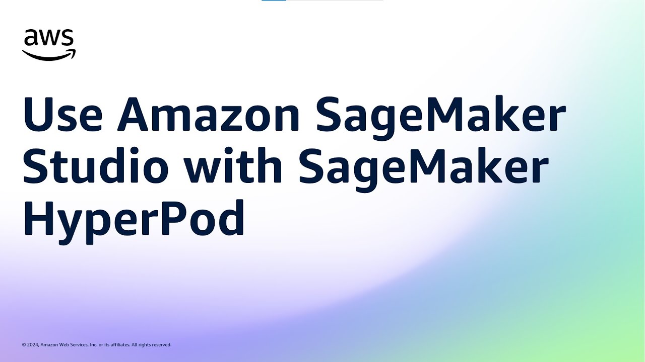 Use Amazon Sagemaker Studio With Sagemaker Hyperpod Amazon Web