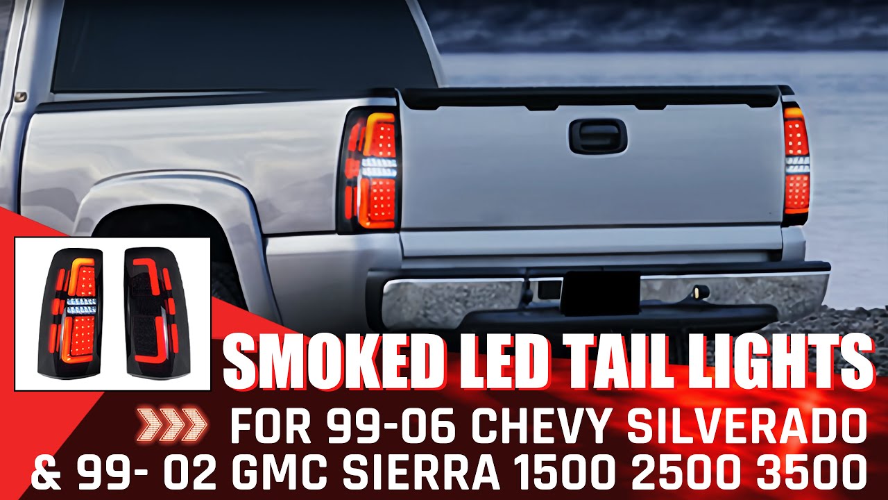 Smoked Led Tail Lights For 99 06 Chevy Silverado 99 02 Gmc Sierra