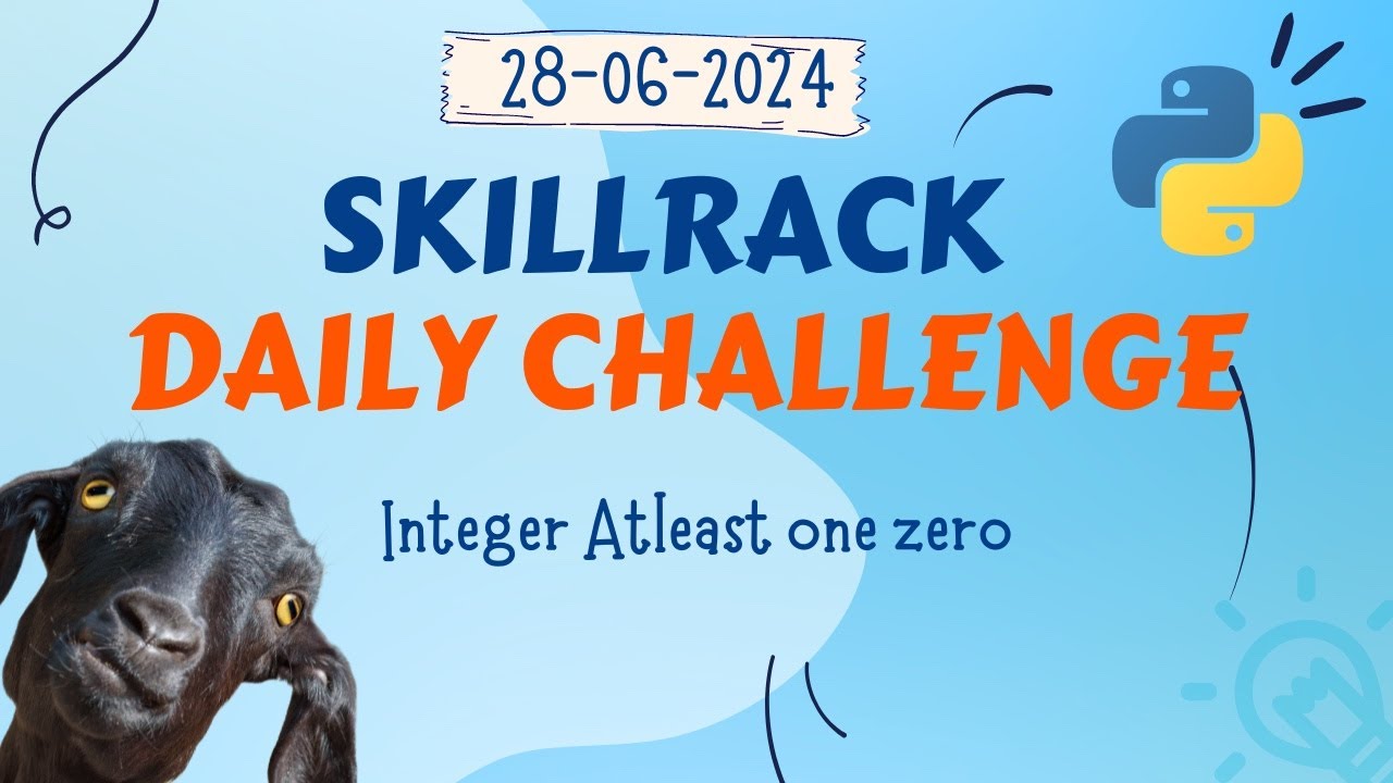 Skillrack Daily Challenge Solution 28 06 2024 Python Youtube
