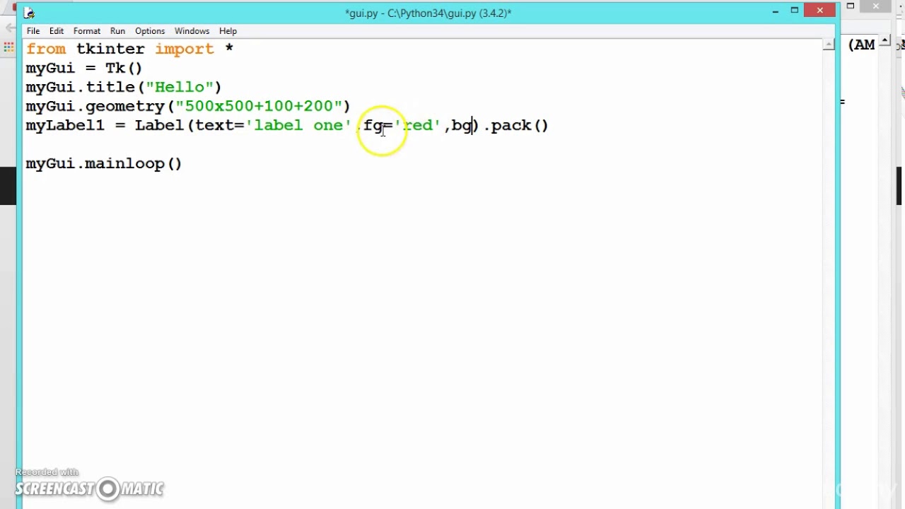 Adding Labels To Gui In Python Youtube