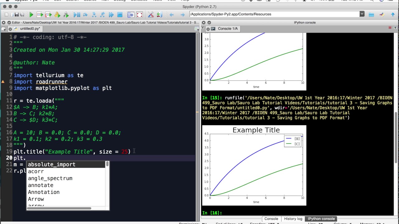 Basic Graph Manipulations Using Matplotlib Youtube