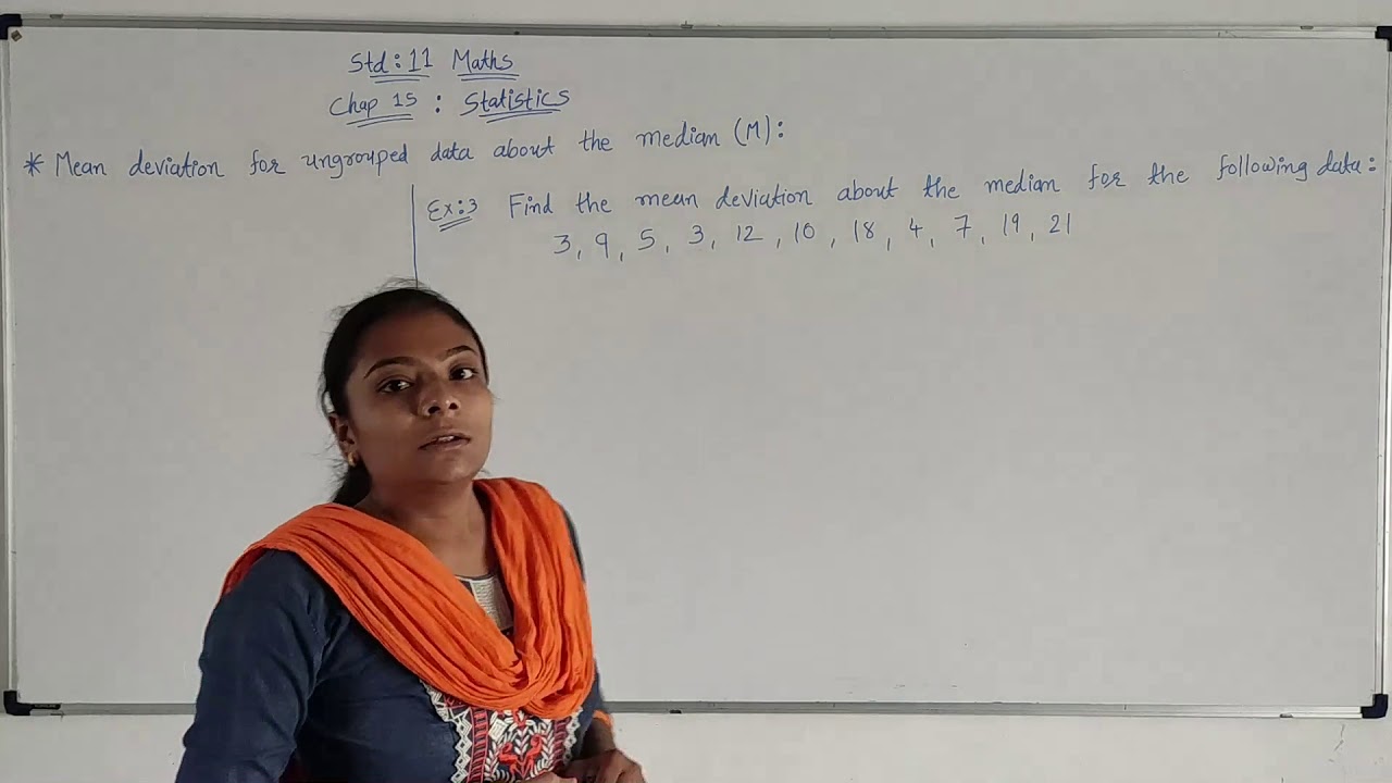 Std 11 Maths Chapter 15 Statistics Youtube