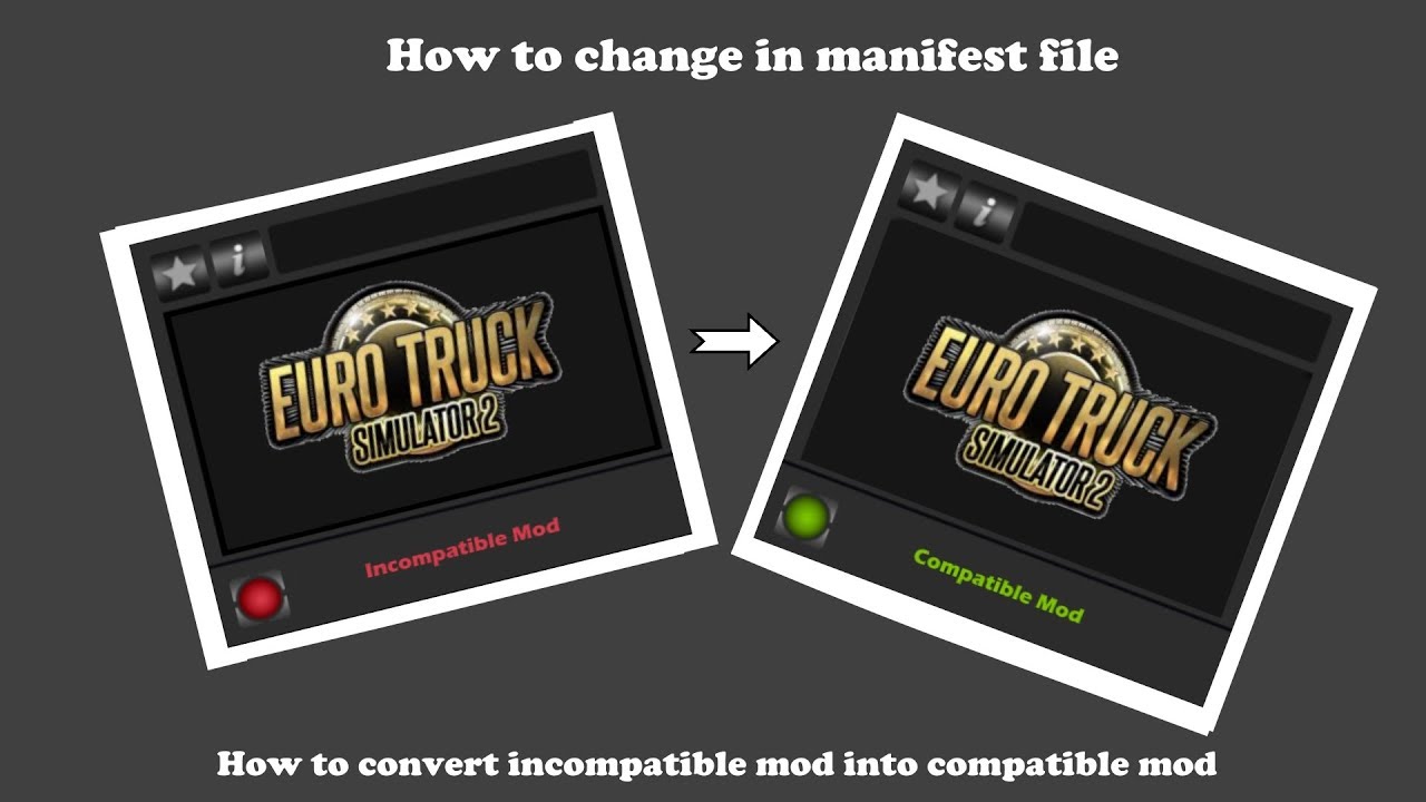 Ets2 I How To Change In Manifest File I How To Convert Incompatible Mod