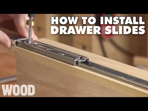 How To Install 3 Types Of Drawer Slides In Cabinets Wood Magazine