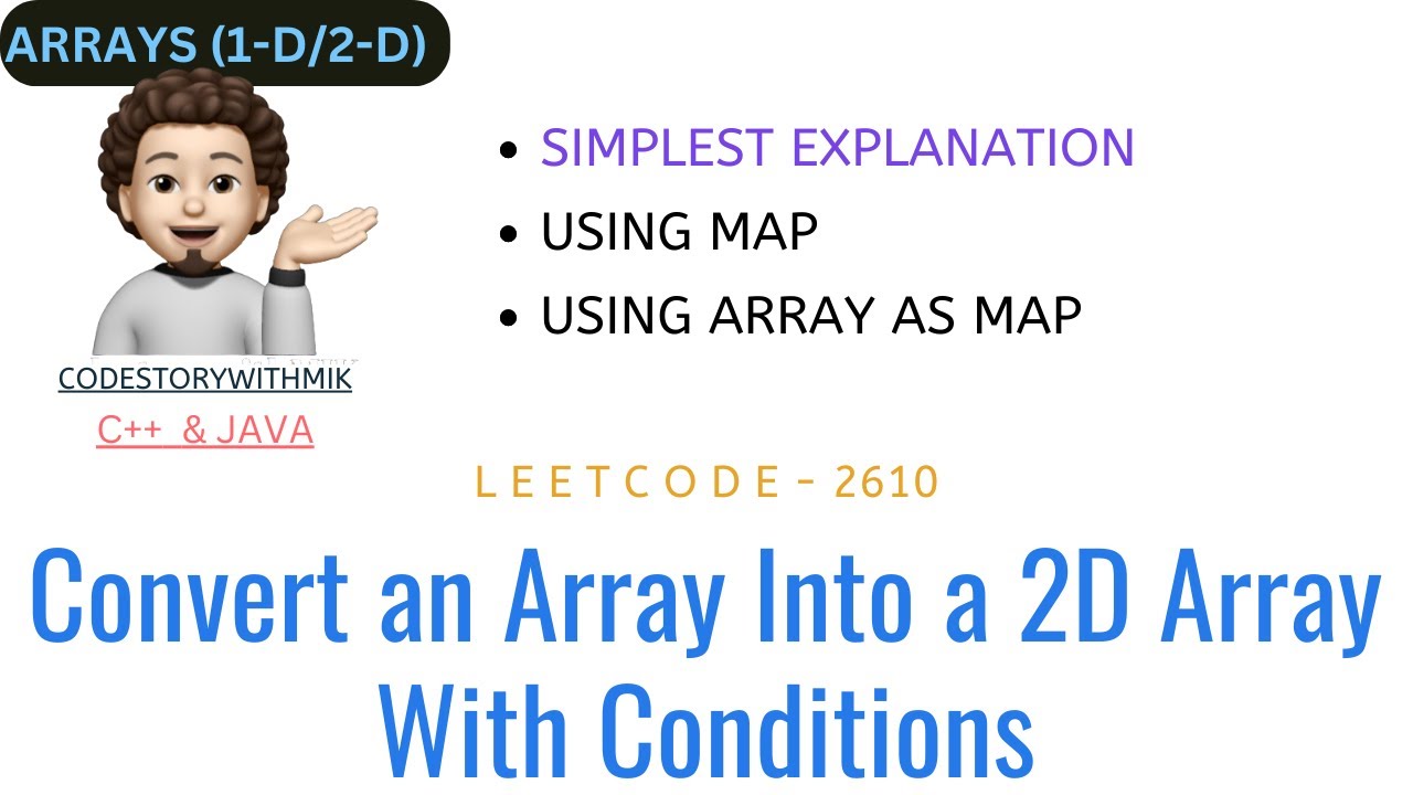 Convert An Array Into A 2d Array With Conditions With Dry Run