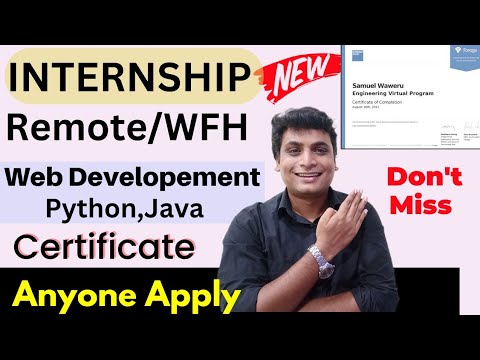 Web Developement Python C Wfh Internship For Everyone 100