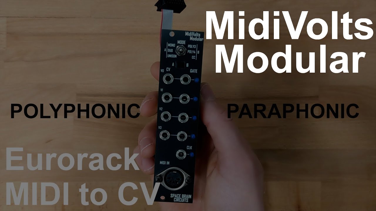 Midivolts Modular Polyphonic Midi To Cv Module Youtube