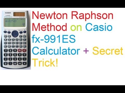 Newton Raphson Method On Casio Fx 991es Calculator Secret Trick