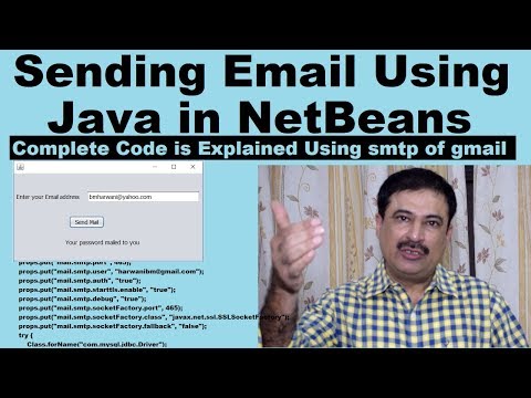 How To Send Email Using Java In Netbeans Youtube