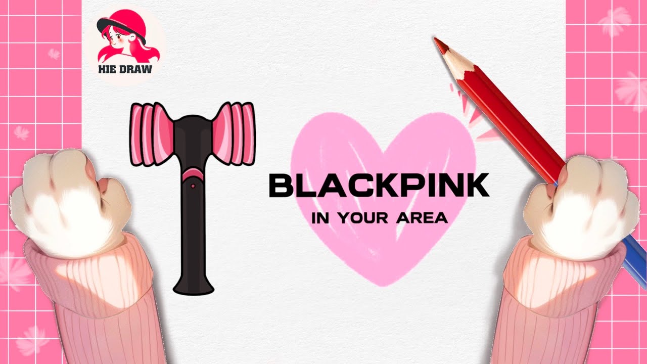 Blackpink Lightstick Drawing Easy Blackpink Hammer Váº Bãºa Blackpink