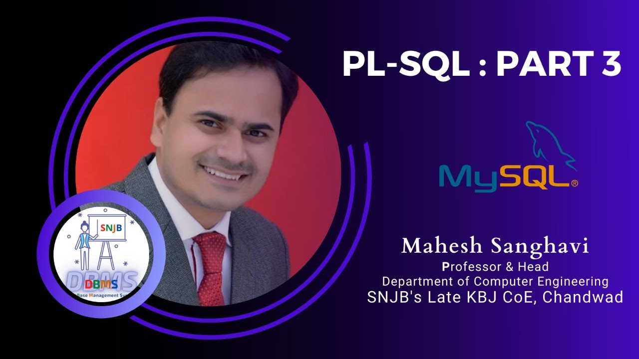 Pl Sql Part 4 Embedded Sql Dynamic Sql Youtube