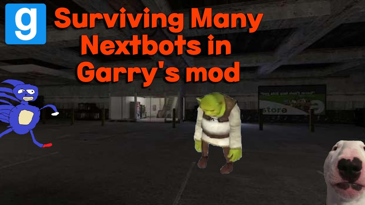 Escaping Many Nextbots In Garry S Mod Youtube