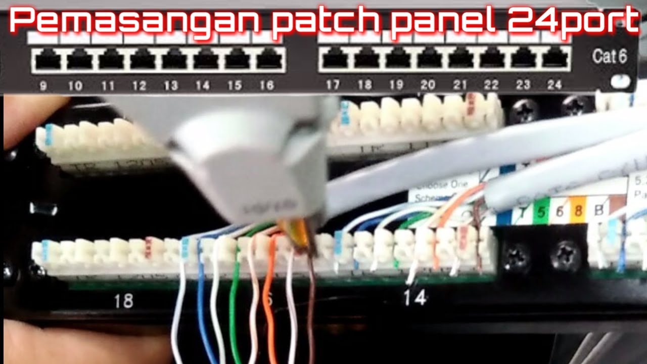 Tutorial Pemasangan Patch Panel 24 Port Youtube