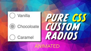 Custom Radio Buttons Css Pure Css Tutorial Coding Artist Mp3 Mp4