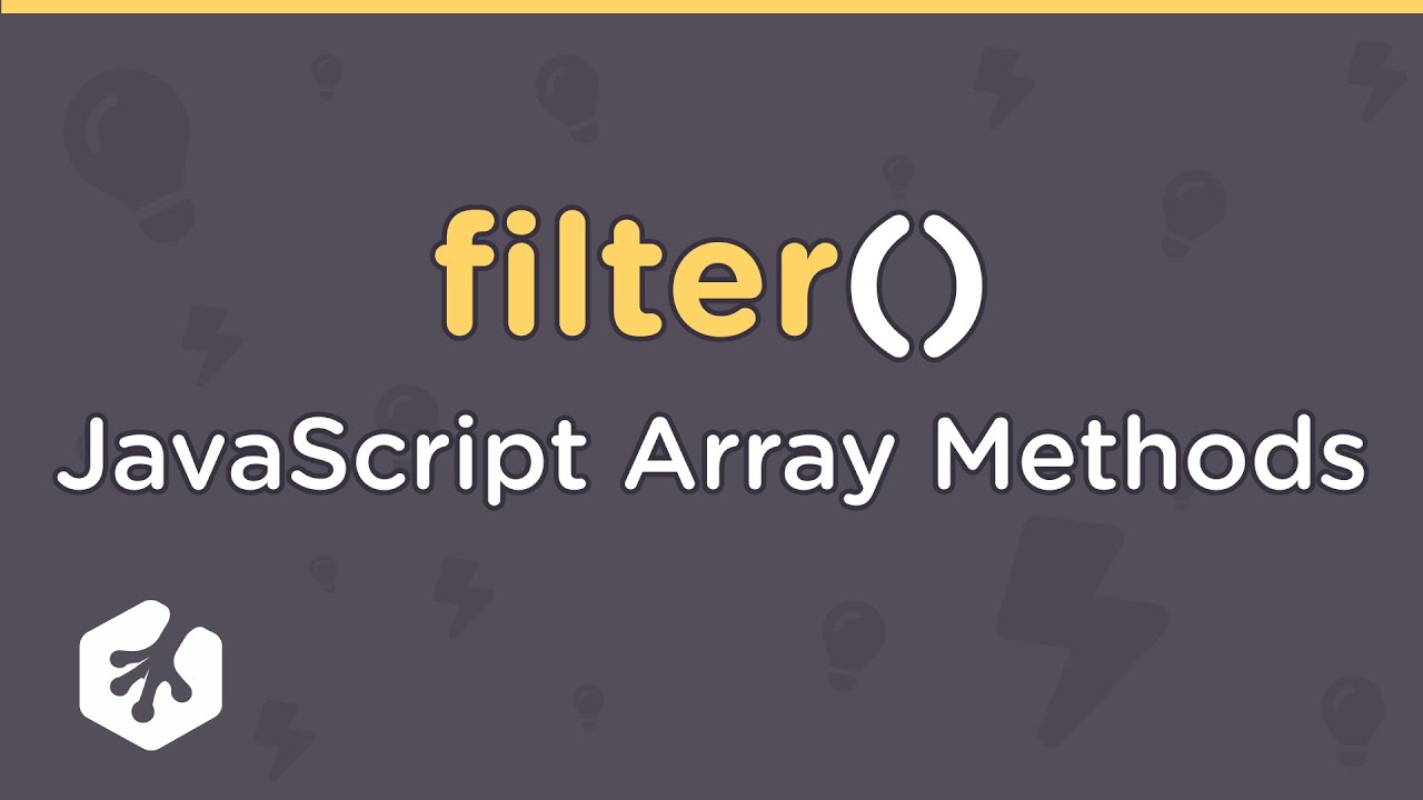 Javascript Array Methods Filter Youtube