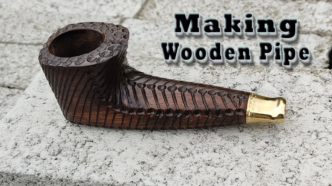 Making Wooden Pipe Woodworking Youtube