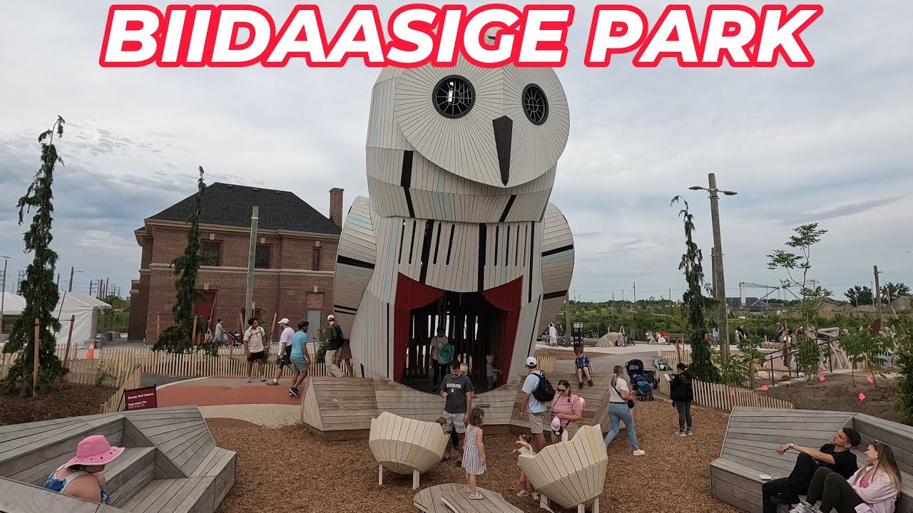 Exploring The New Amazing Park In Toronto Biidaasige Park Youtube