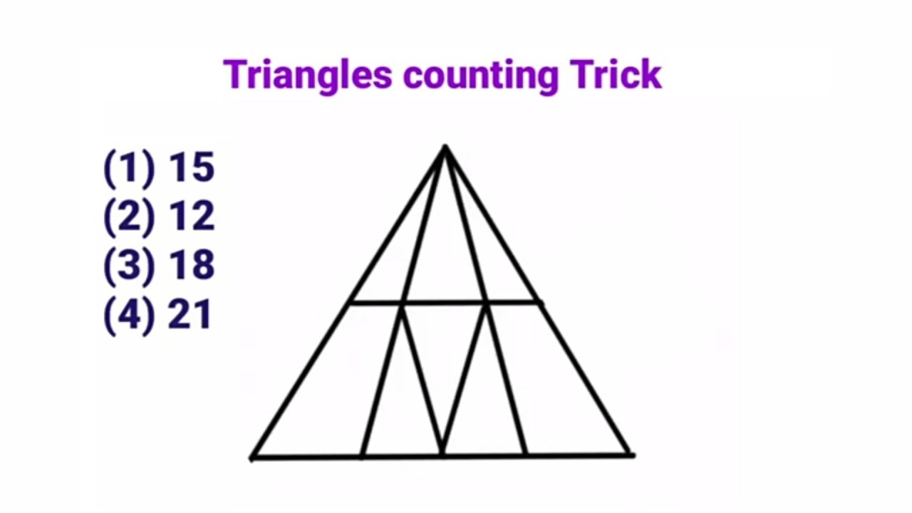 Best Triangles Counting Trick How To Count Triangles In Any Figure