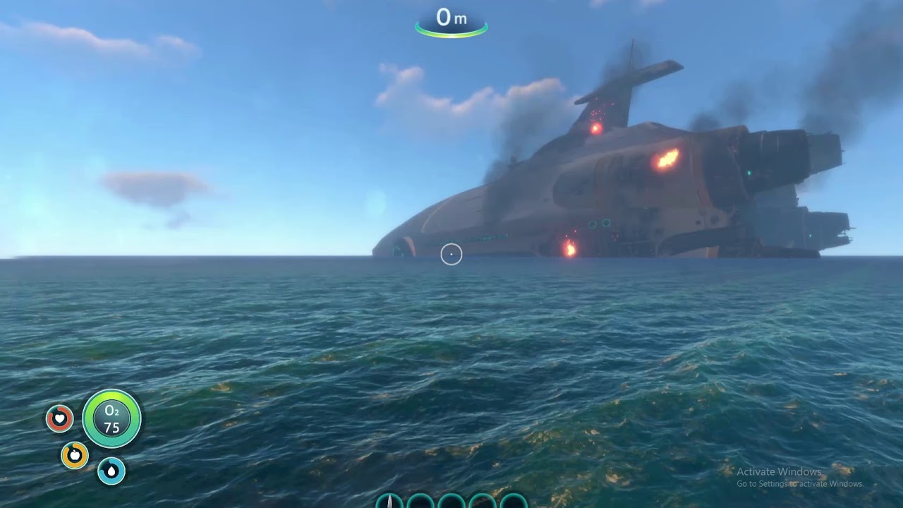 Episode 1 The Scary Crash Fish Subnautica Youtube