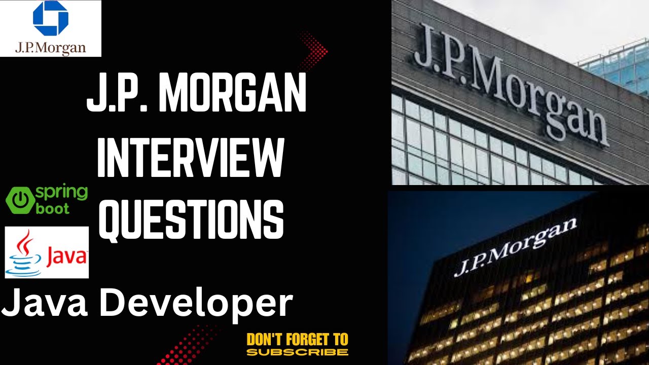 Jp Morgan Java Developer Interview Questions 2025 Edition Backend
