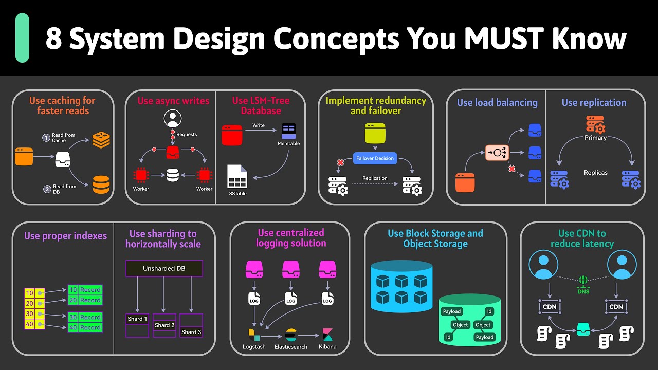 8 Most Important System Design Concepts You Should Know Youtube