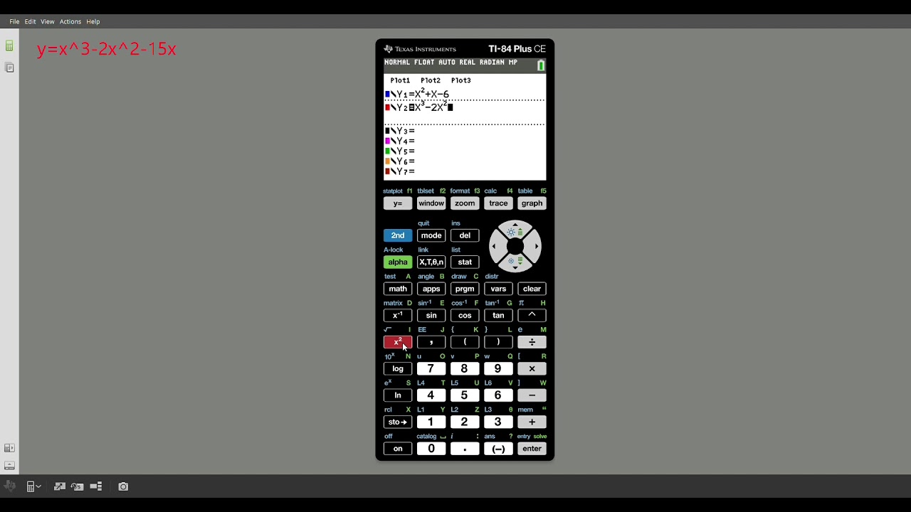 Ti 84 Graphing Basics Youtube