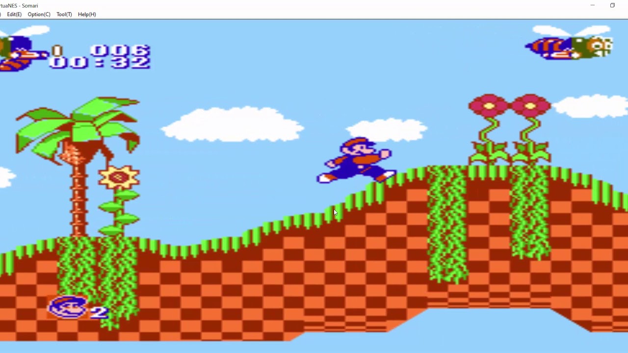 Somari Nes Gameplay Youtube