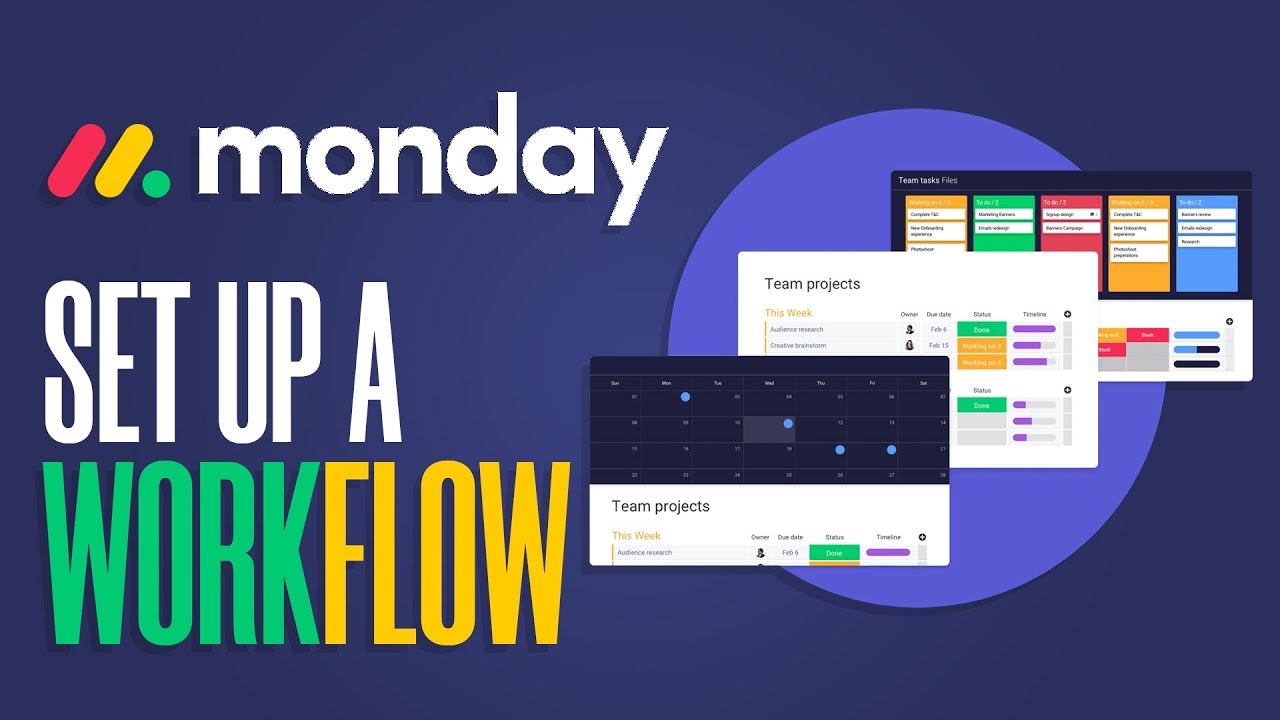 Monday Workflow Tutorial How To Set Up A Workflow On Monday Com