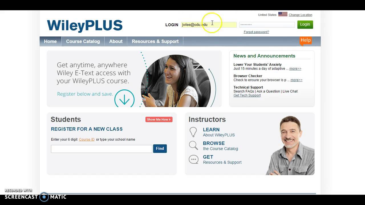 Accessing Your Wileyplus Test Drive Youtube