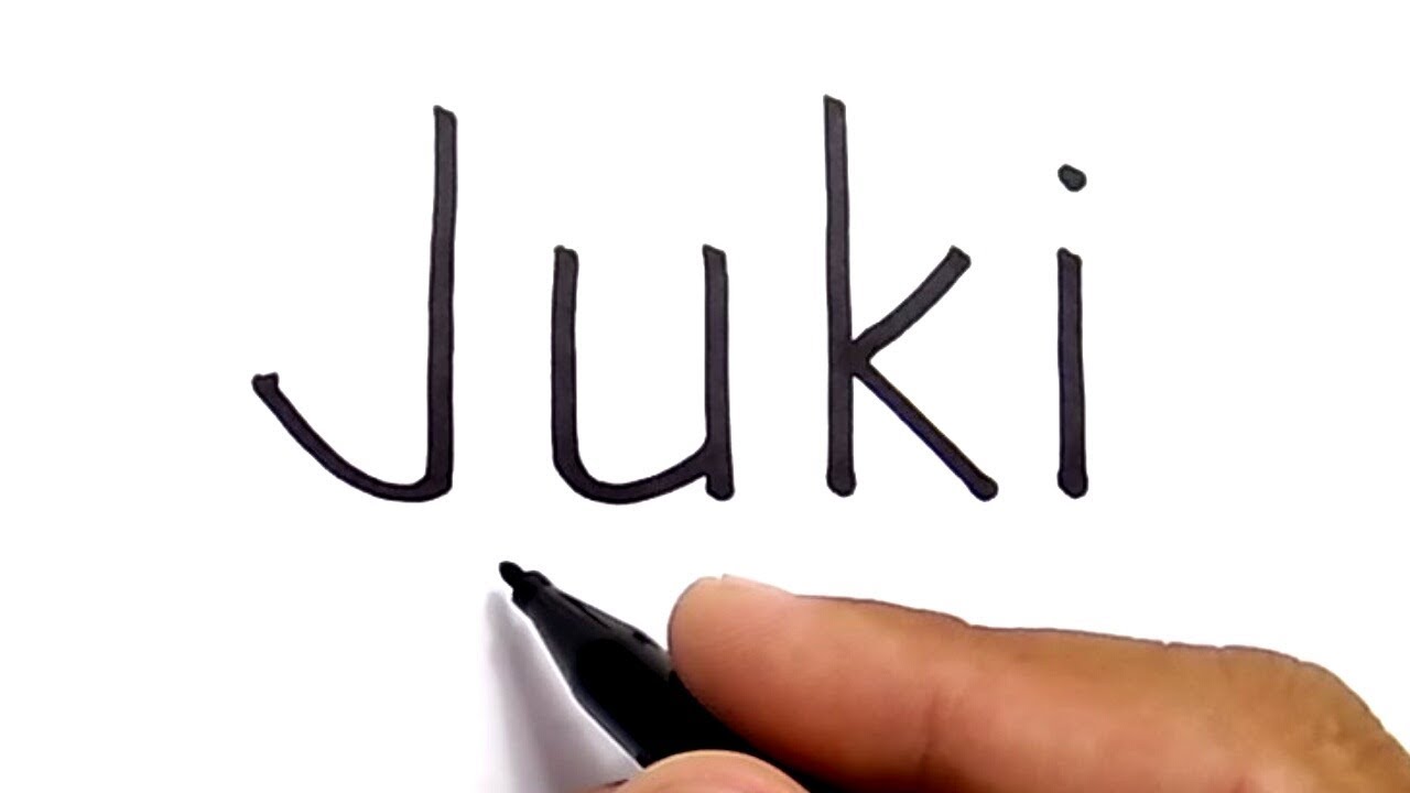 Lucu Cara Menggambar Si Juki Dengan Kata Juki Youtube