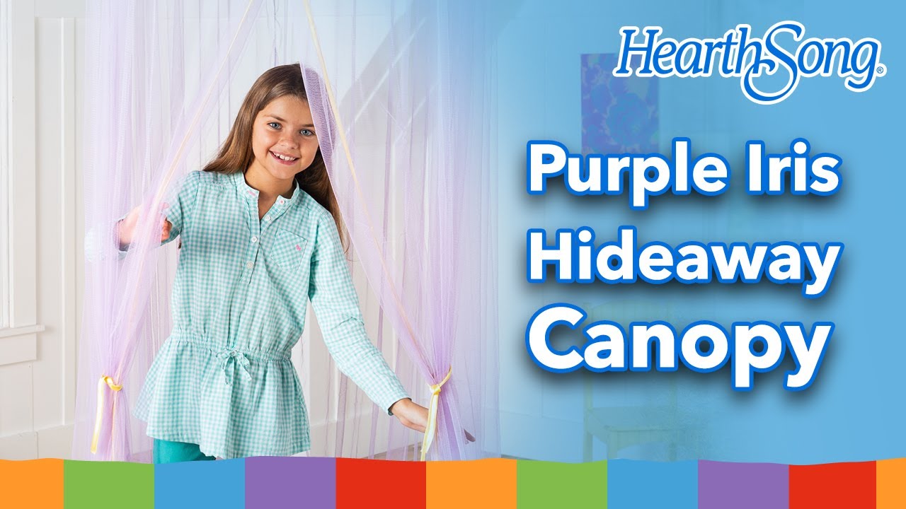 Create A Dreamy Escape With Hearthsong S Purple Iris Hideaway Canopy