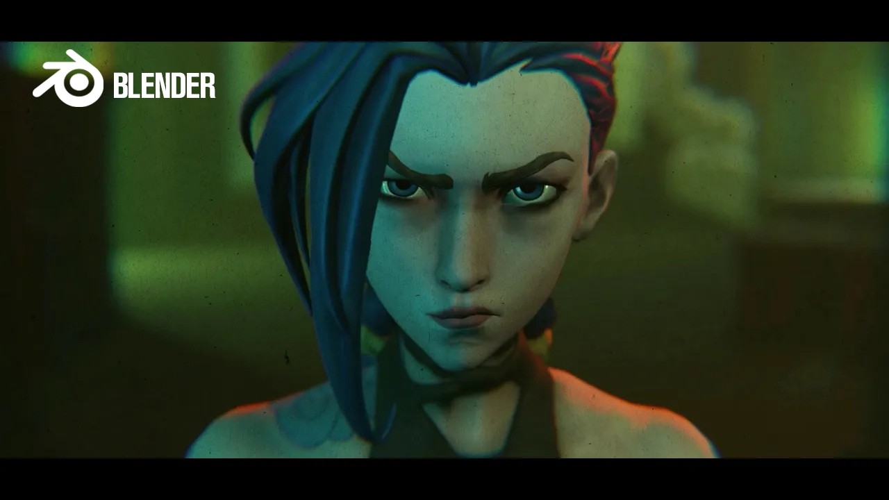 Arcane Jinx Fan Animation Blender Animation Youtube