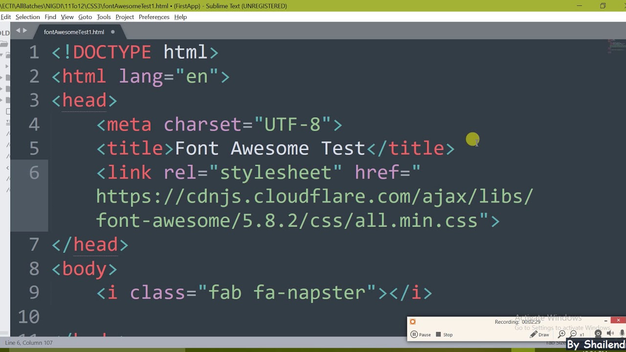 Css Fontawesome Youtube