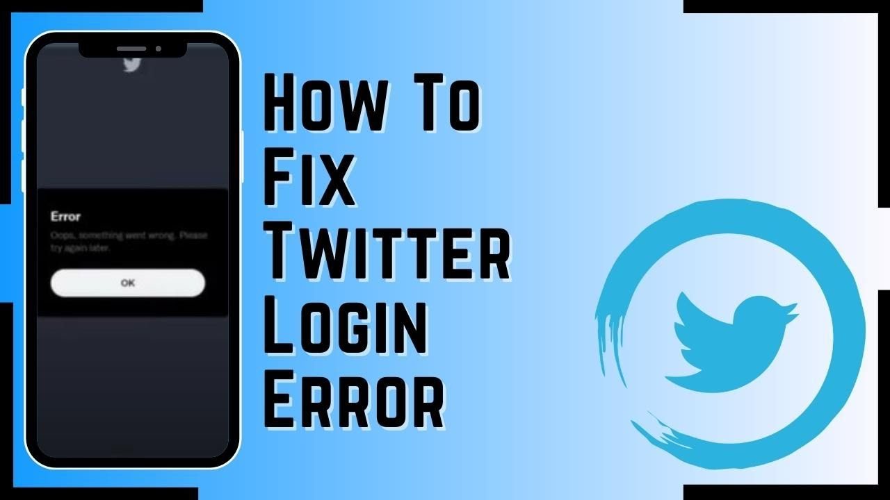 How To Fix Twitter Login Error Youtube