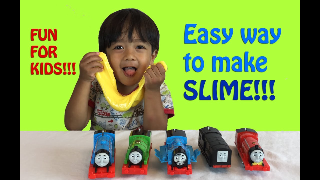 How To Make Slime Easy Science Experiments For Kids Youtube