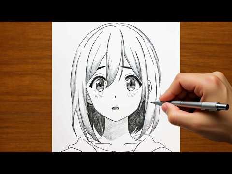 How To Draw A Cute Anime Girl Step By Step Easy Tutorial Youtube