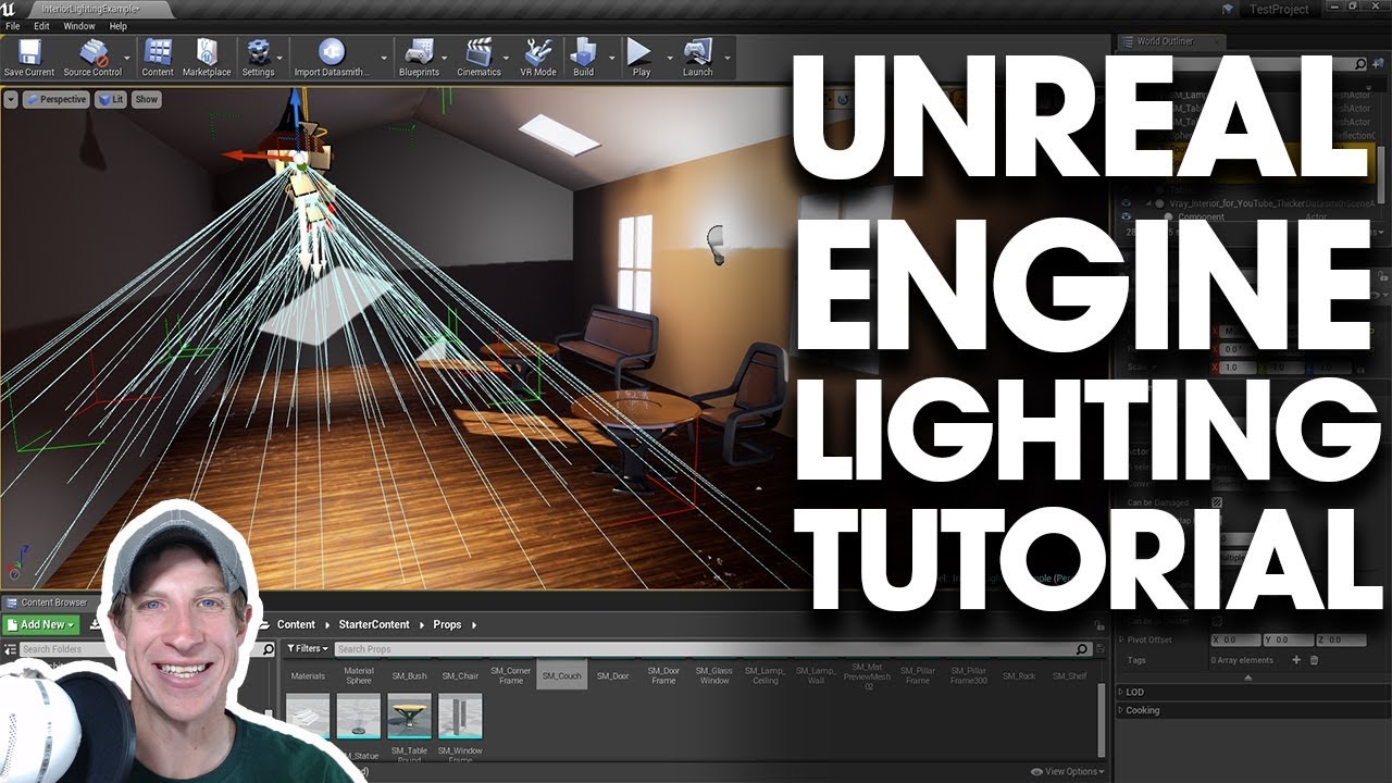 Getting Started In Unreal Engine 4 Ep 4 Intro To Lighting Youtube